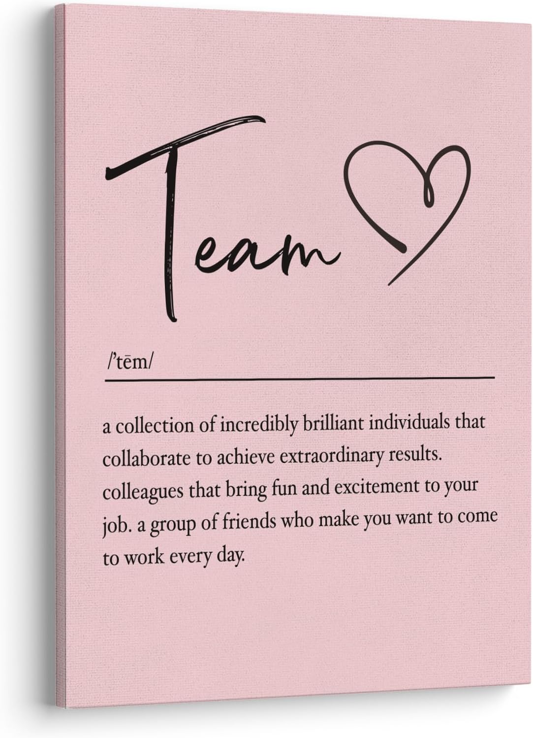 Amazon.com: XWELLDAN Team Definition Poster - Teamwork Wall Art for ...