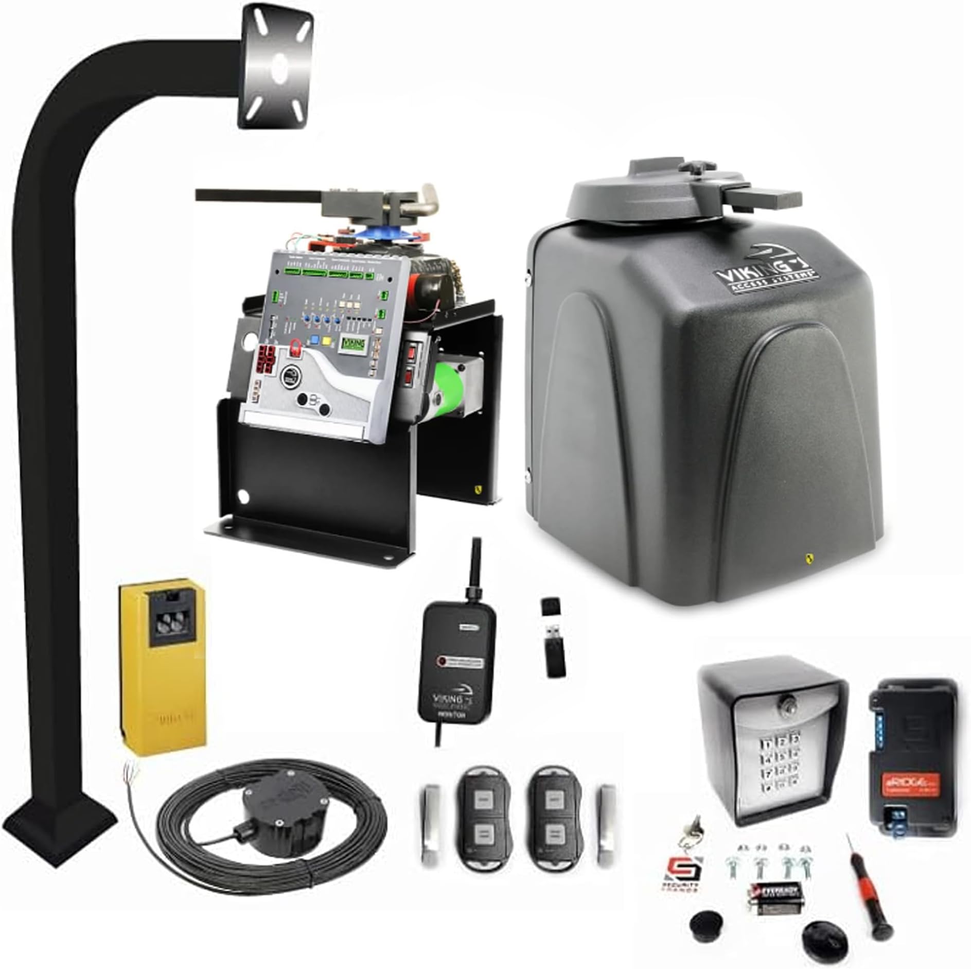 Amazon.com: Viking R6 Residential Swing Gate Operator Bundle with ...