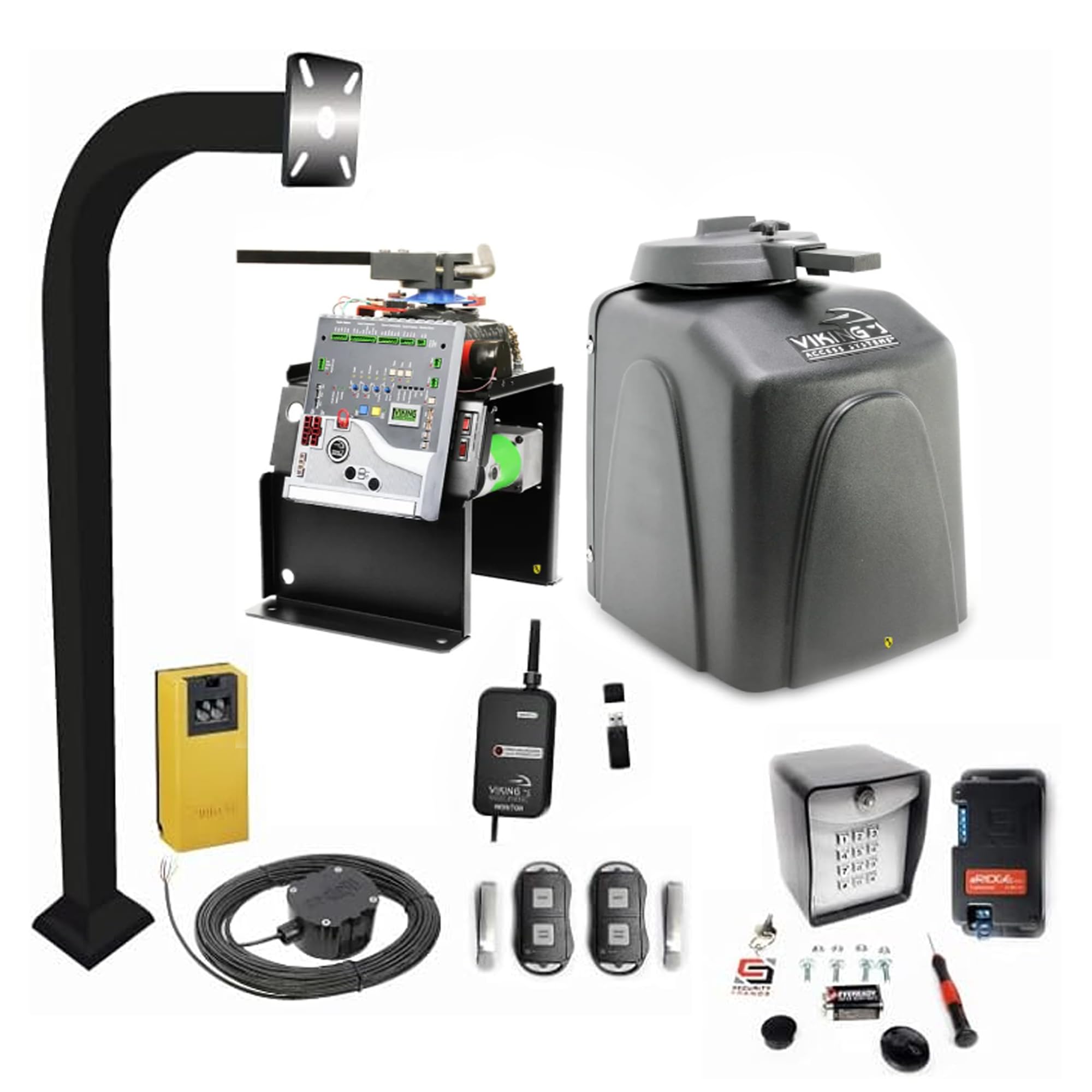 Amazon.com: Viking R6 Residential Swing Gate Operator Bundle with ...