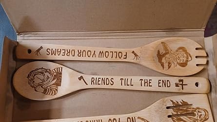 Amazon.com: Horror Movie Merchandise Decor Gifts Wooden Spoons for ...