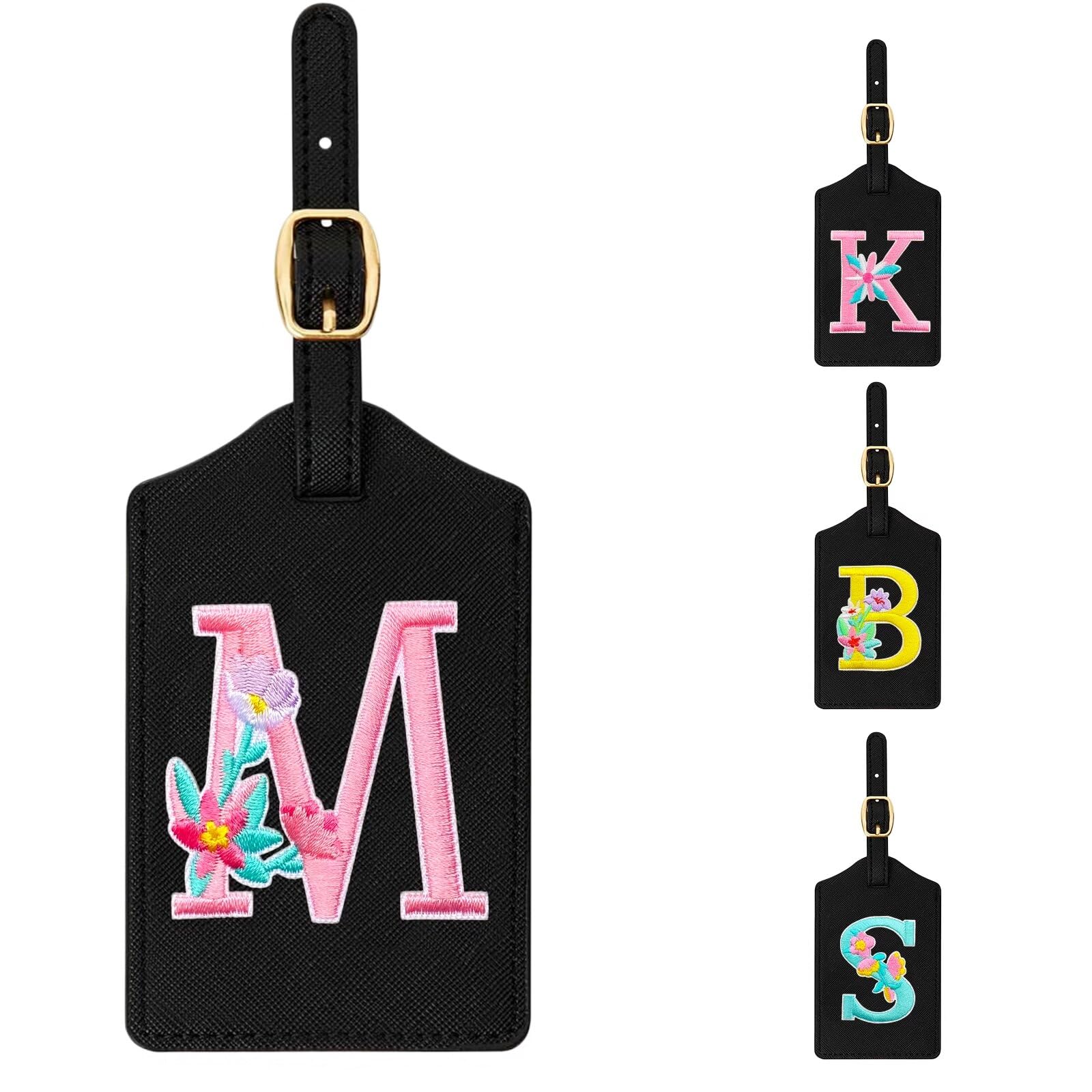 Amazon.com: Personalized Initial Luggage Tag for Suitcase,Cute ...