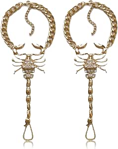 Amazon.com: NABROJ Scorpio Ankle Bracelet Gold Zodiac Feet Jewelry ...