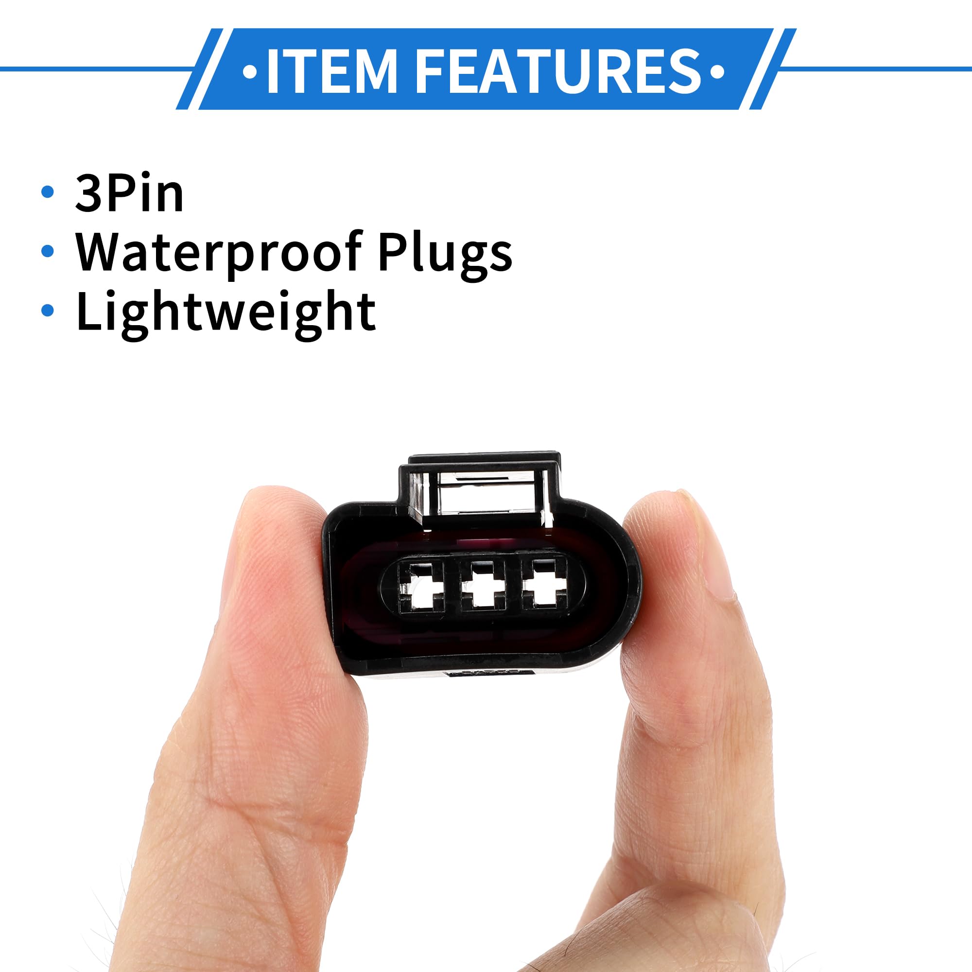 3 Pin Oil Level Sensor Connector Plug Wiring Socket Repair - 3D0973703 ...