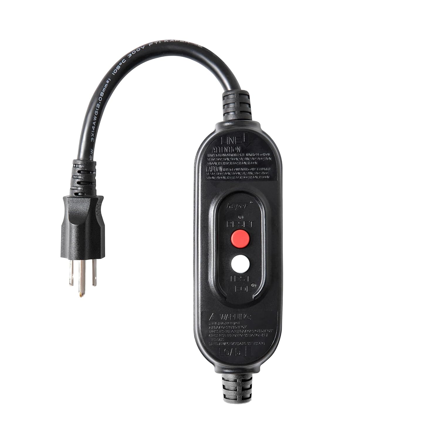 Amazon.com: Kaper GFCI Inline Plug Replacement Assembly 3 Prong ,Auto ...