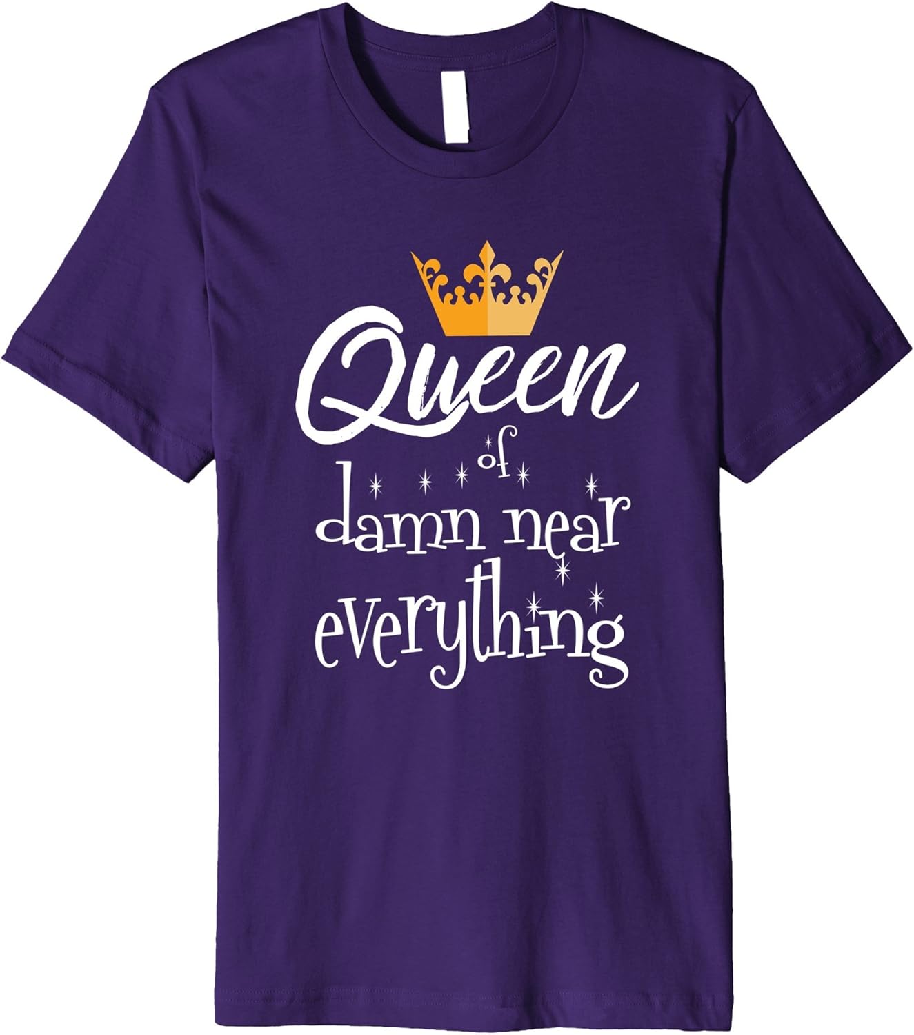 Amazon.com: Queen Of Darn Near Everything Funny Girls Teen Women T ...