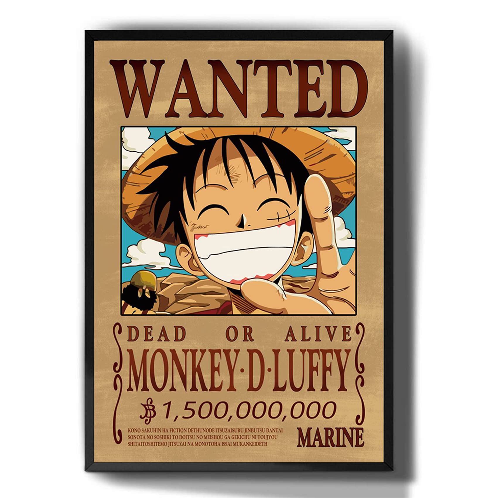 Modelo De Cartaz De Recompensa Uma Peça Anime O Mais Recente
