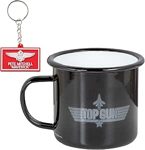 Top Gun Maverick Mug & Pete Mitchell Keychain Set, Pop Culture ...