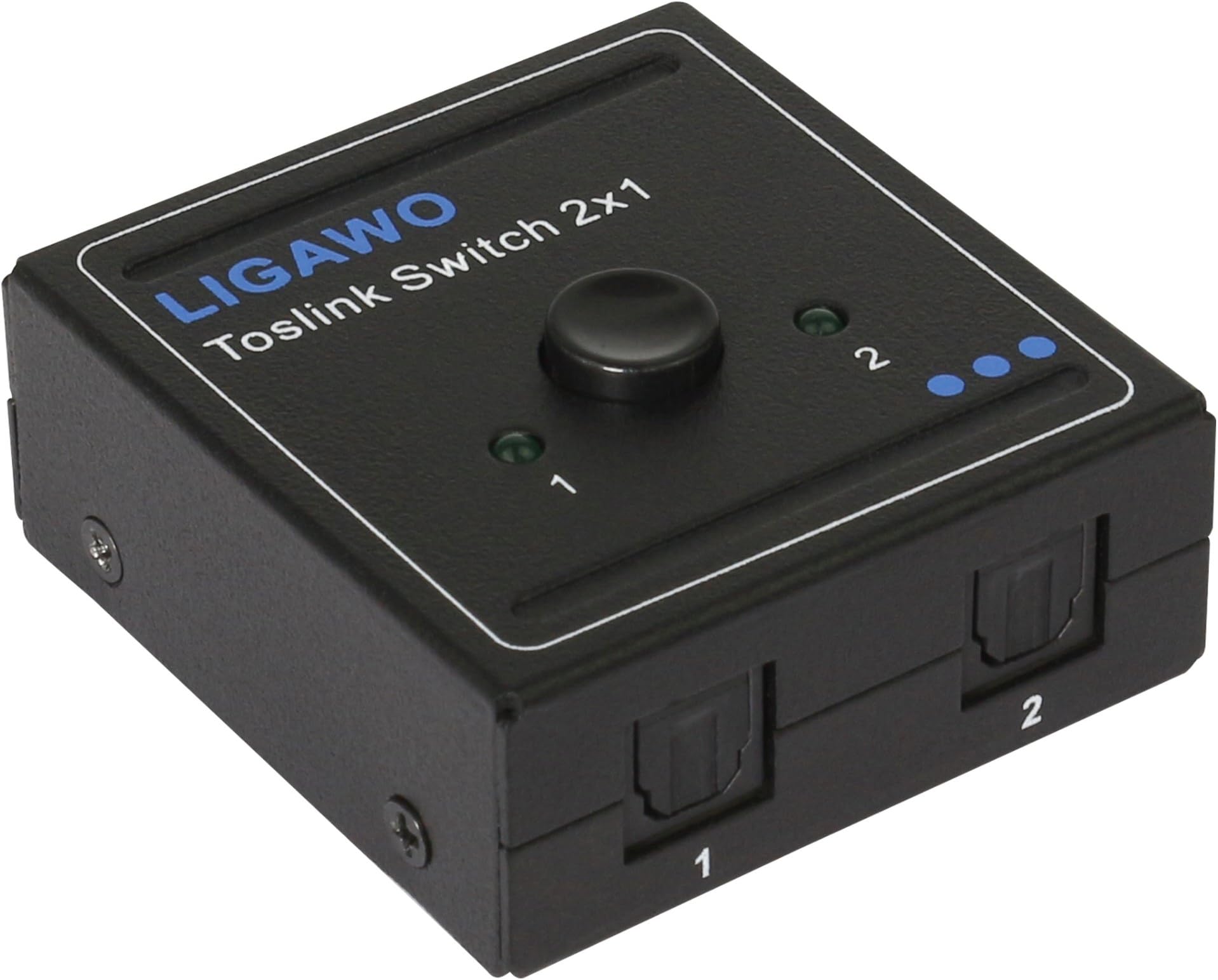 deleyCON Toslink 2x1 Switch SPDIF Audio Manueller Umschalter Verteiler ...