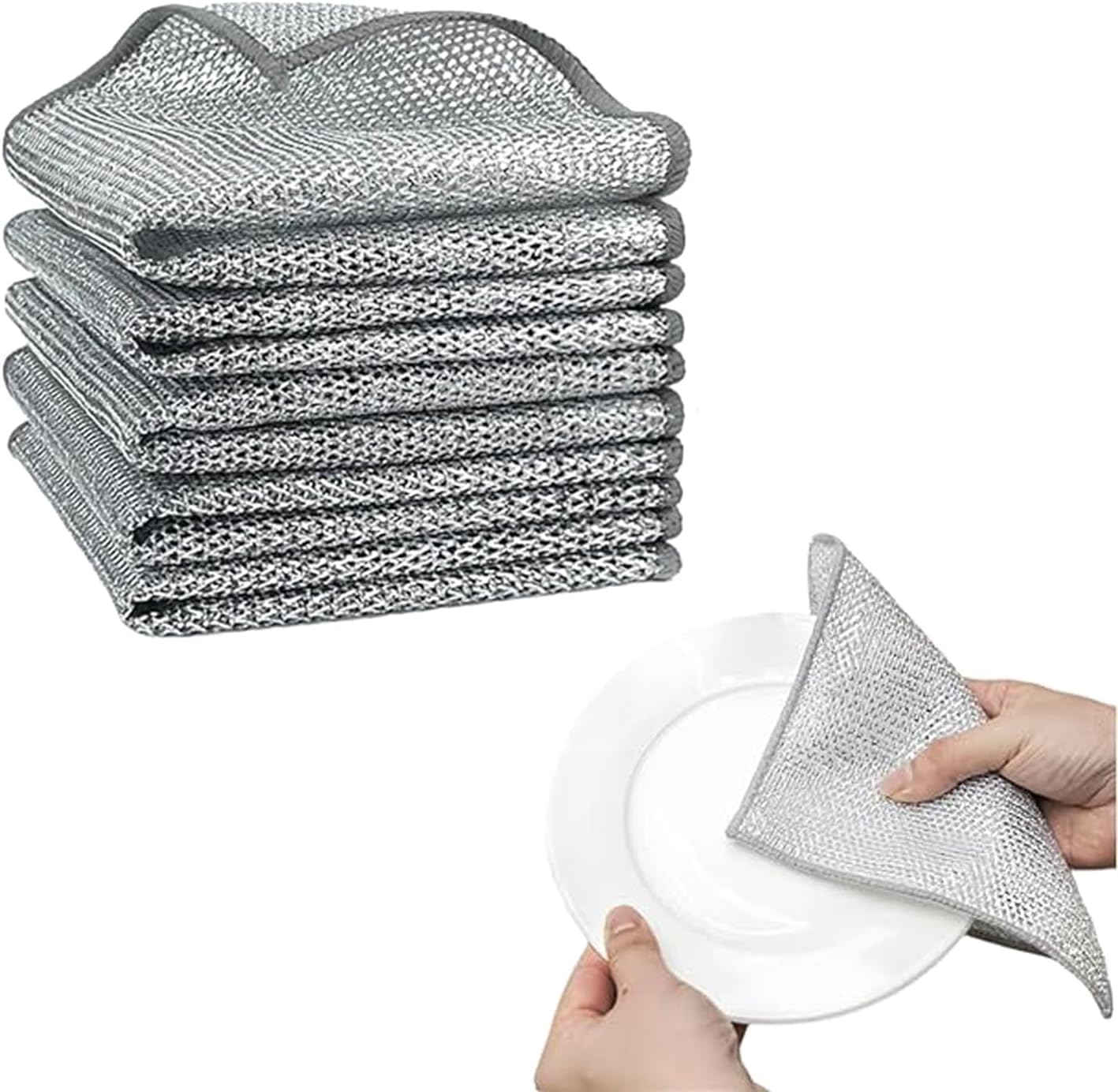 Amazon.com: FJISEFEJ Multipurpose Wire Dishwashing Rags,Metal Wire ...