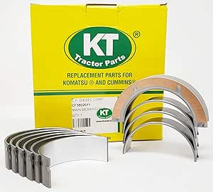 Amazon.com: KT Main Bearings set 3802011 FITS Cummins 0.10 4BT (4955856 ...