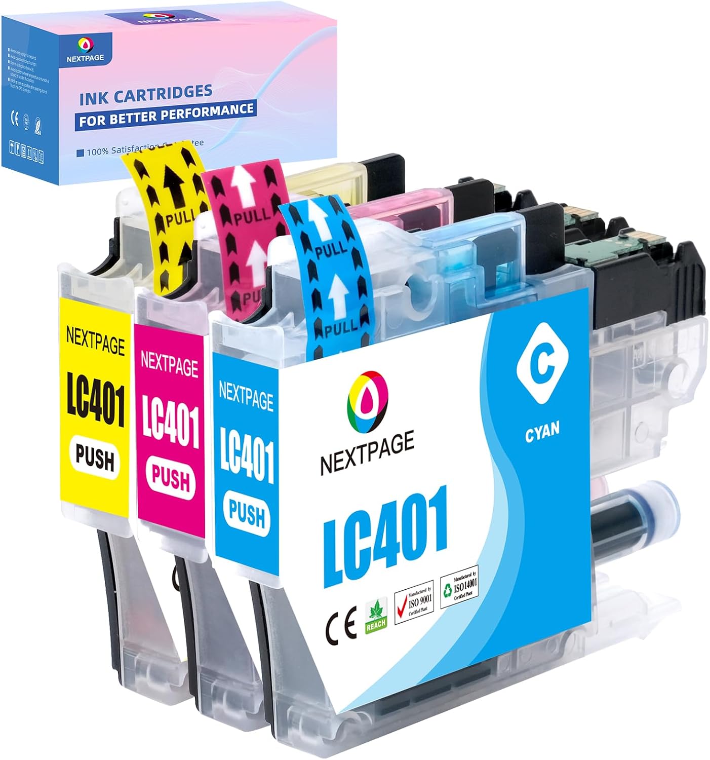 Amazon.com: LC401 Cyan, Magenta and Yellow Ink Cartridges 3PK ...