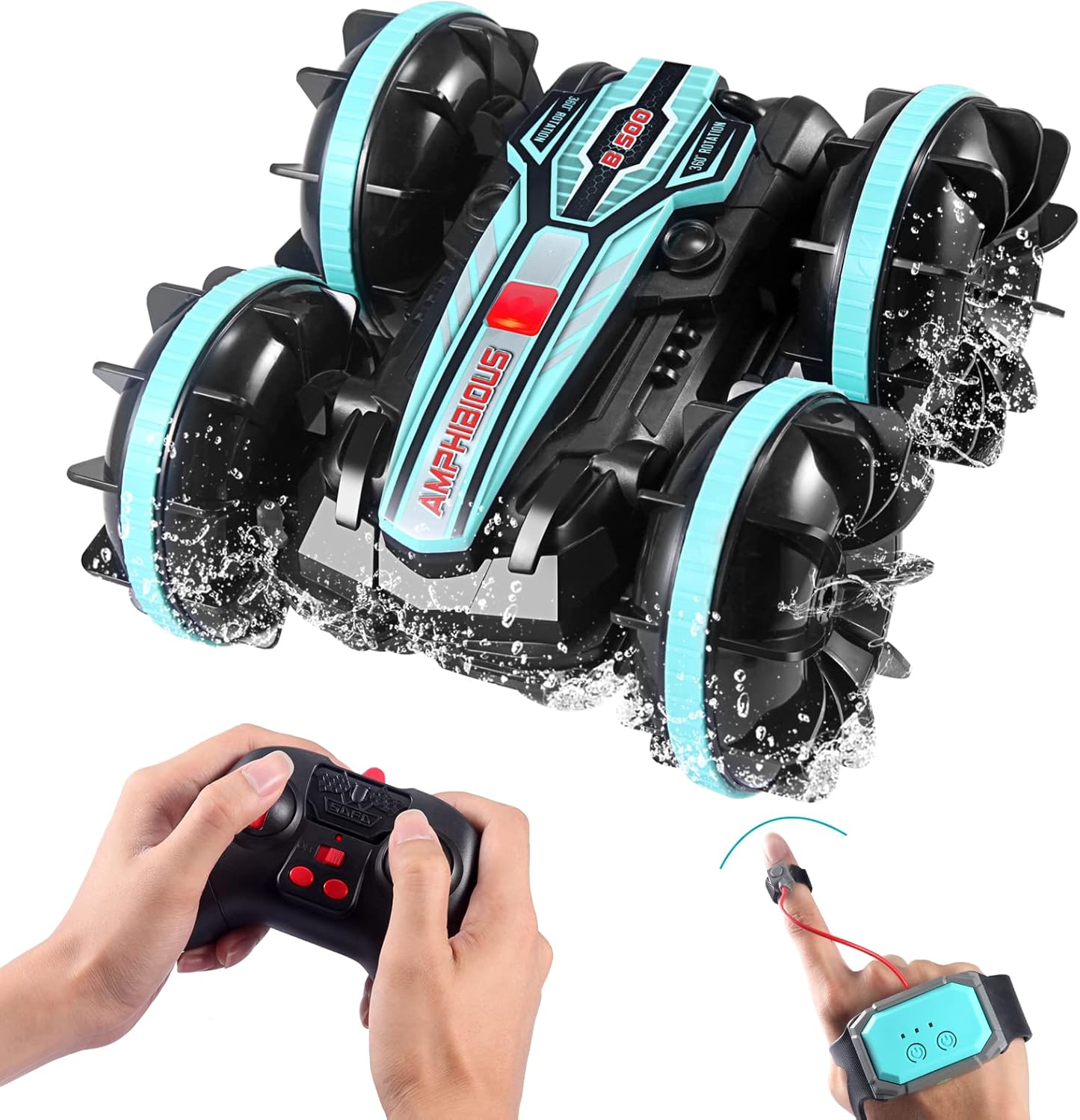 Remote Control Car Toy for Kids, 360° Roating Amphibious RC Vehicle ...