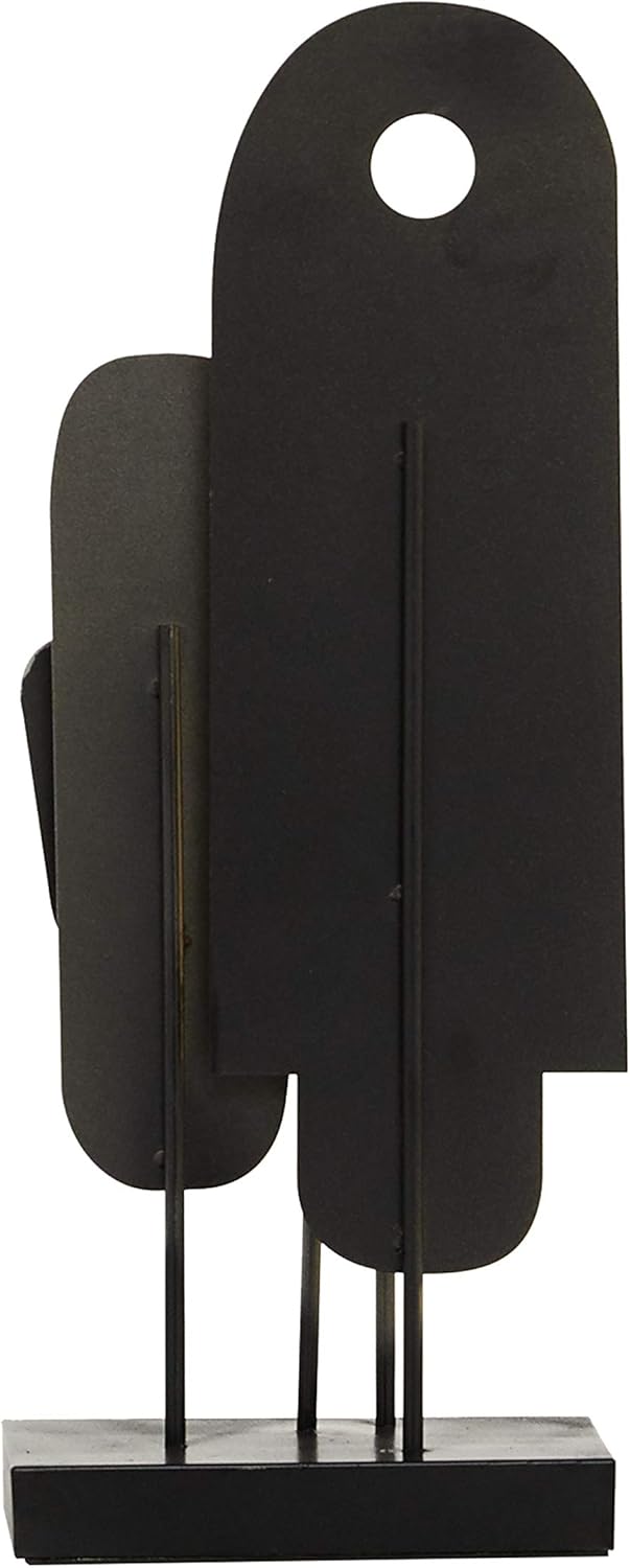 Deco 79 Metal Geometric Overlapping Sculpture, 8" x 4" x 20", Gold 8"L ...