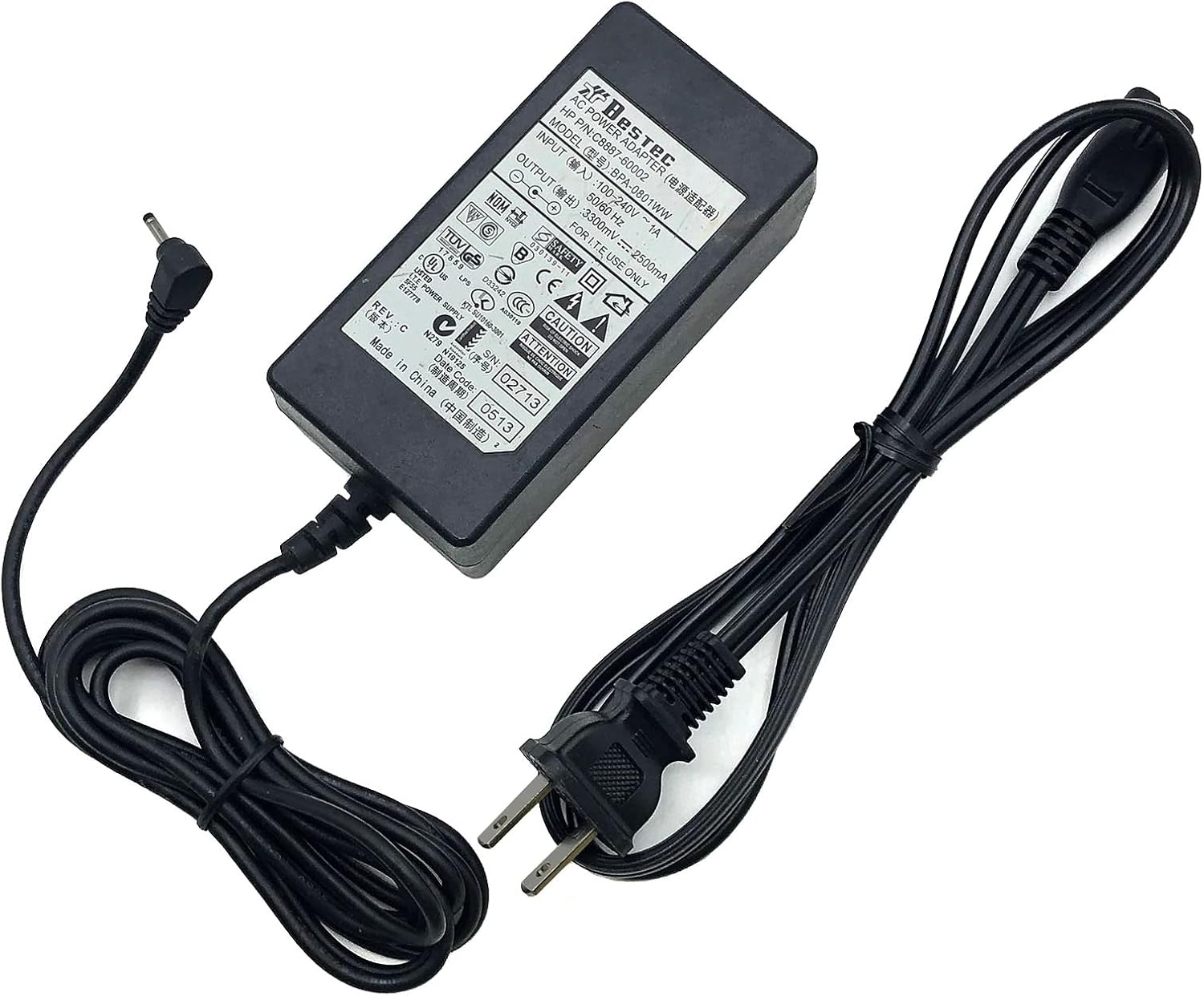 Amazon.com: Bestec BPA-0801WW AC Adapter C8887-60002 3.3V 2.5A Power ...