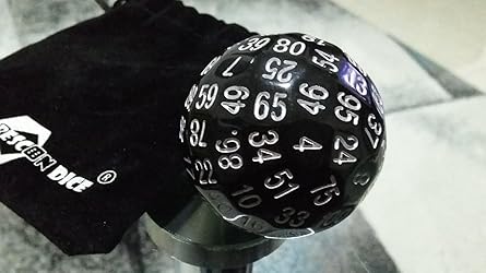 Bescon - Dado poliédrico de 100 lados, troquel D100, dado de 100 caras ...