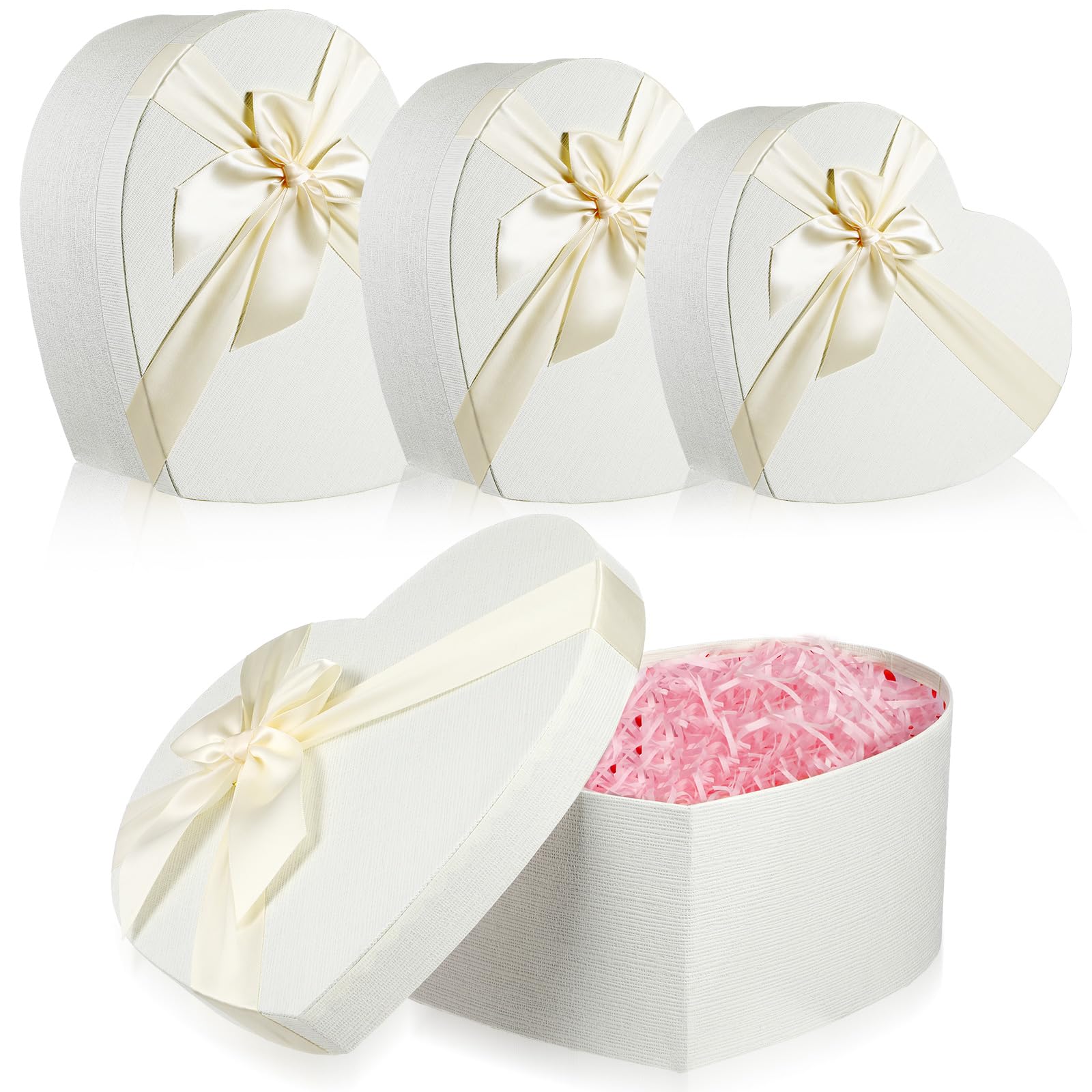 Amazon.com: Zhanmai 3 Pcs Heart Shaped Box Valentines Day Extra Large ...