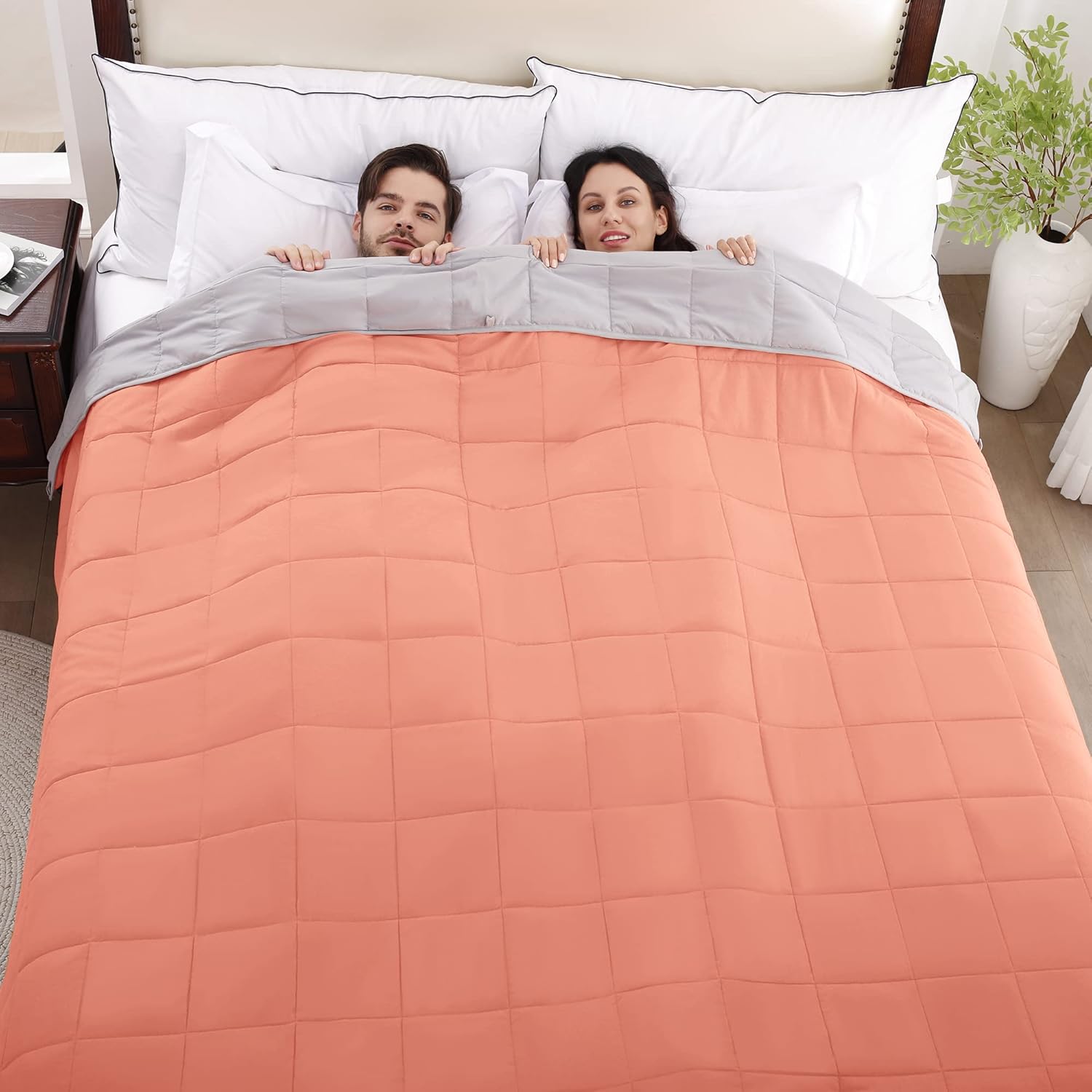 Amazon.com: Joyching Weighted Blanket for Adults 25 lbs Cooling Soft ...