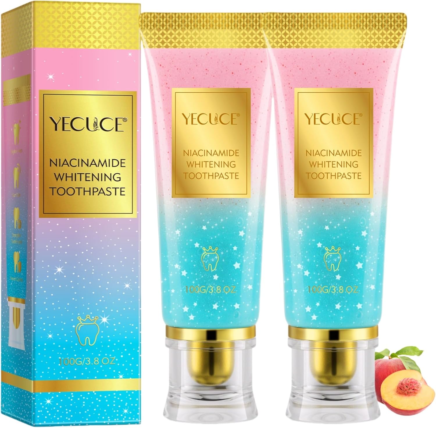 Amazon.com : 2Pack Niacinamide Whitening Toothpaste - Niacinamide ...