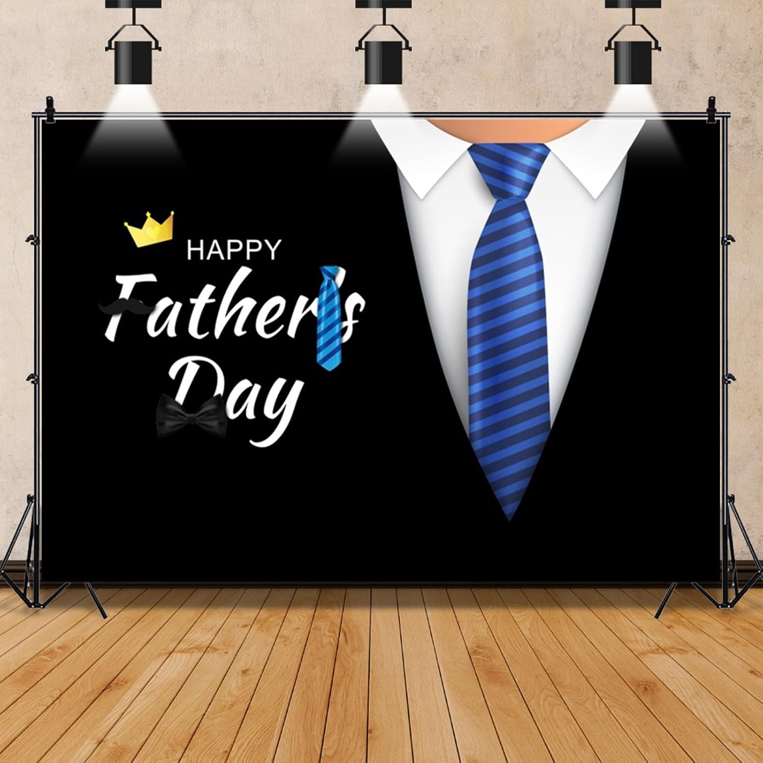 Amazon.com : Mestiker 7x5ft Happy Father's Day Backdrop Black Bussiness ...