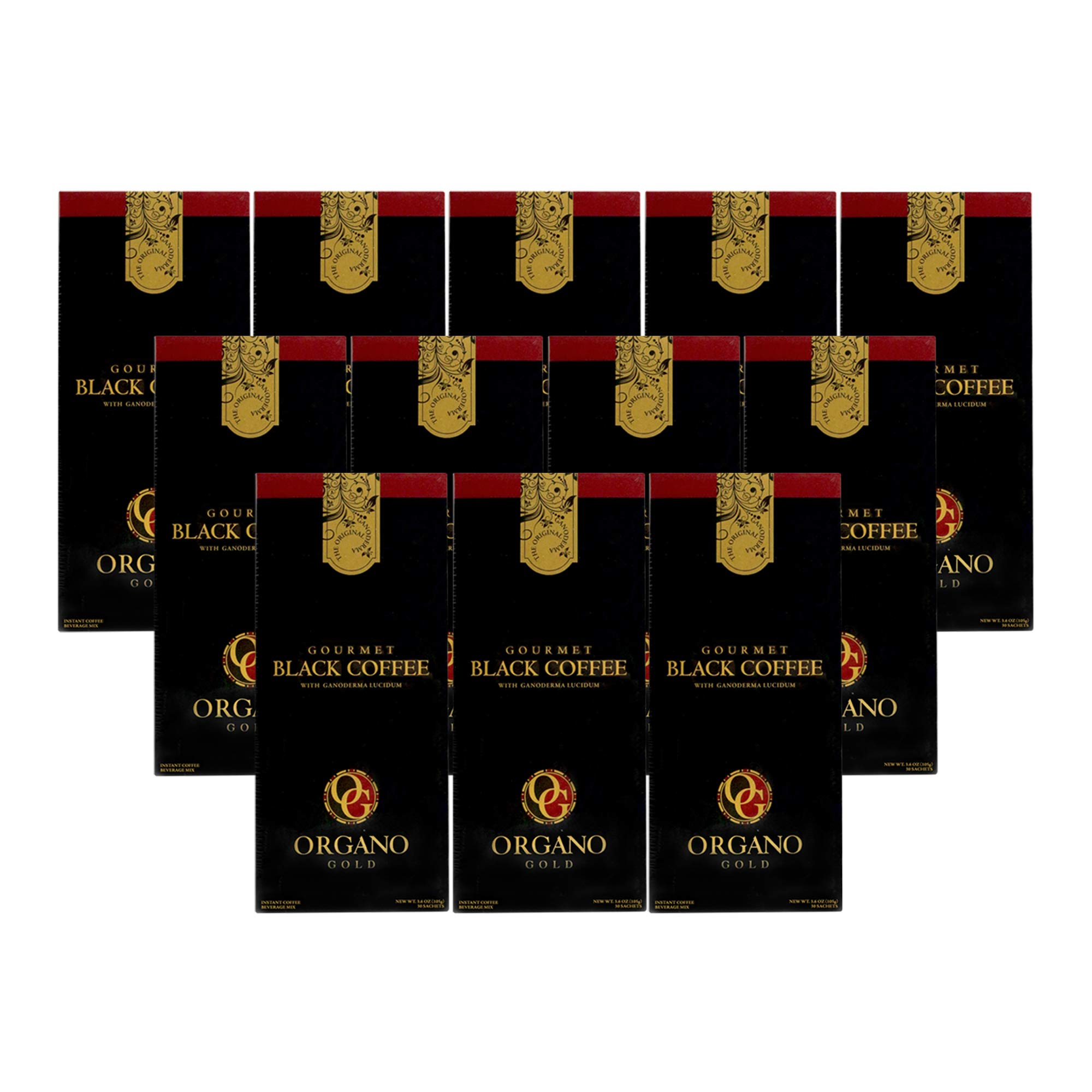Buy 12 Box Organo Gold Gourmet Black Instant Coffee - 30 Sachets per ...