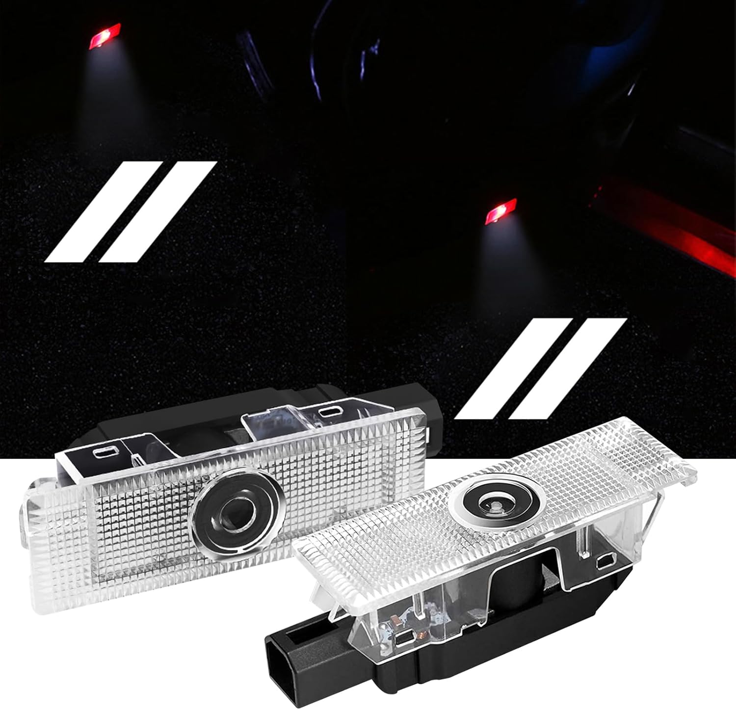 Amazon.com: 2PCS Never Fade Door Lights Logo for Dodge Challenger 2015 ...