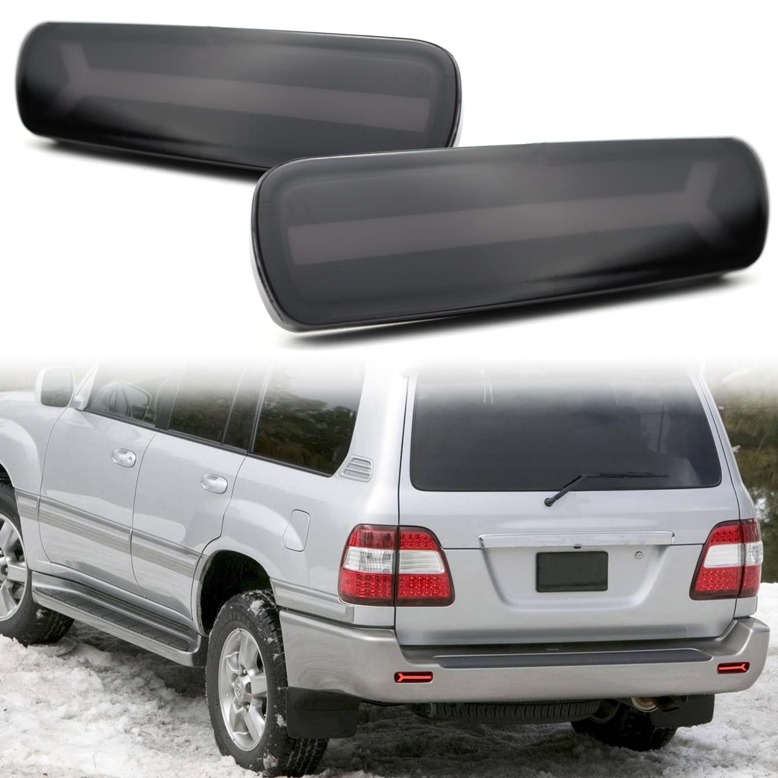 Amazon.com: PGTOPONE LED Rear Bumper Reflectors Fog Brake Tail Light ...