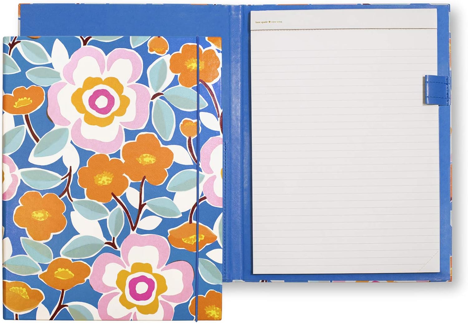 Amazon.com : kate spade new york Blue Leatherette Notepad Folio ...
