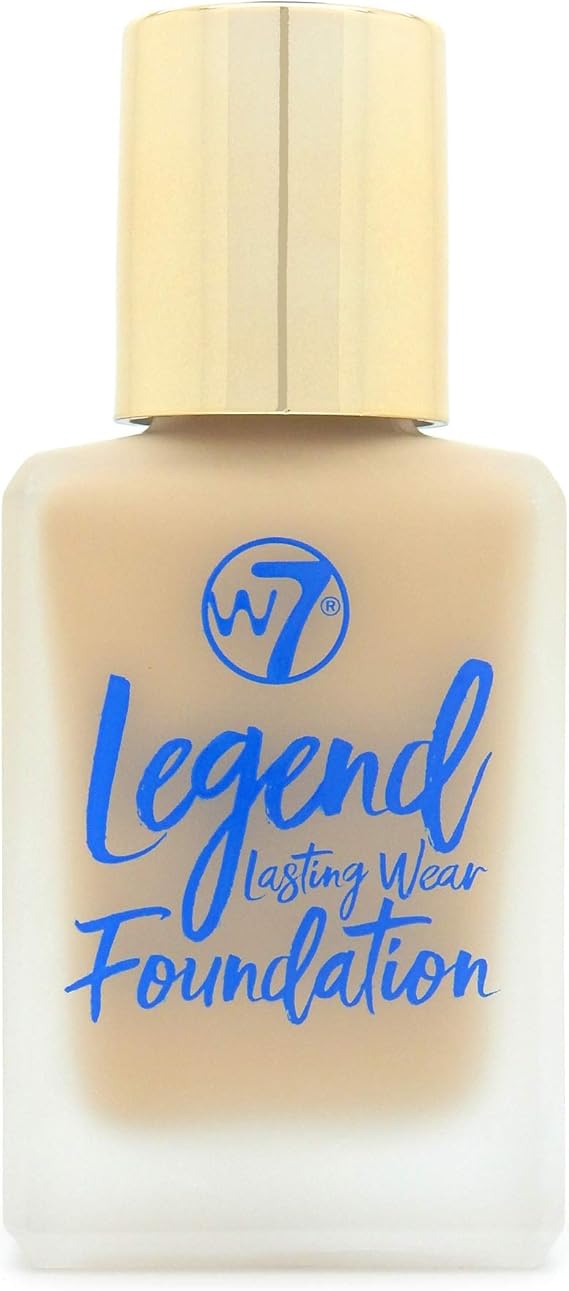 W7 Legend Foundation - Creamy Liquid Foundation for Poreless, Semi ...