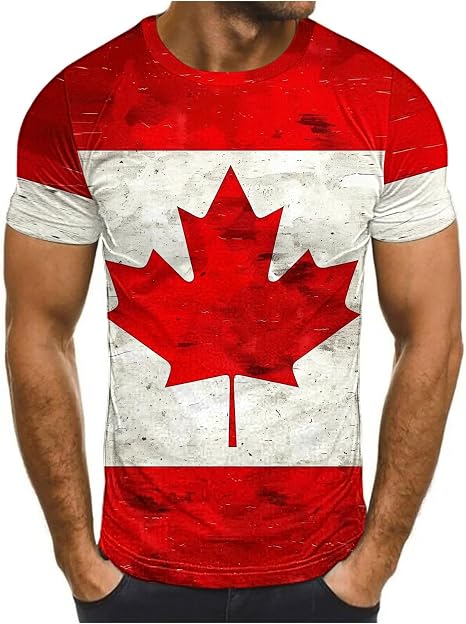 Canada Day Tshirt Canada Signature Flag Pole Patriotic Canadian Flag ...