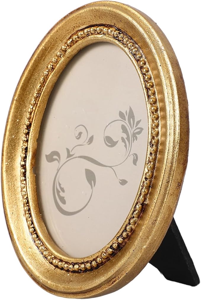 HOMOYOYO Antique Photo Frame 4x3 Inch Vintage Resin Picture Frame with ...