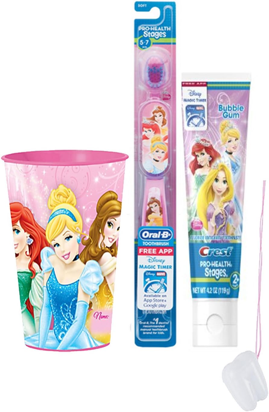Amazon.com: Disney Princess "Belle" Inspired 3pc Bright Smile Oral ...
