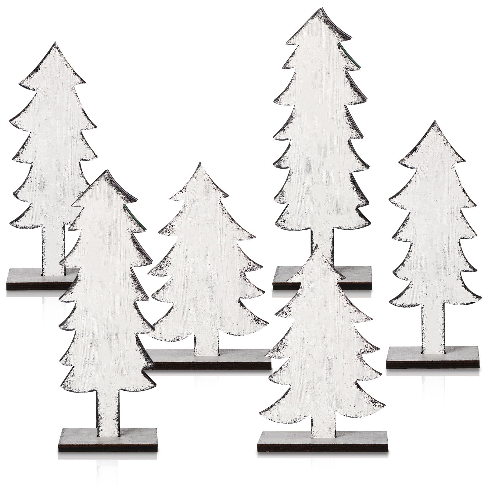 Amazon.com: Meooeck 6 Pcs Tabletop Christmas Tree Decorations Office ...