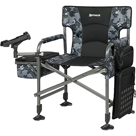 Amazon.com: X Strike Fishing Chairs with Rod Holder, Folding Ice ...