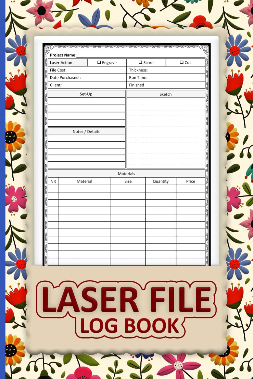 Buy Laser File Log Book: Laser File Project Record, Cutter & Laser ...