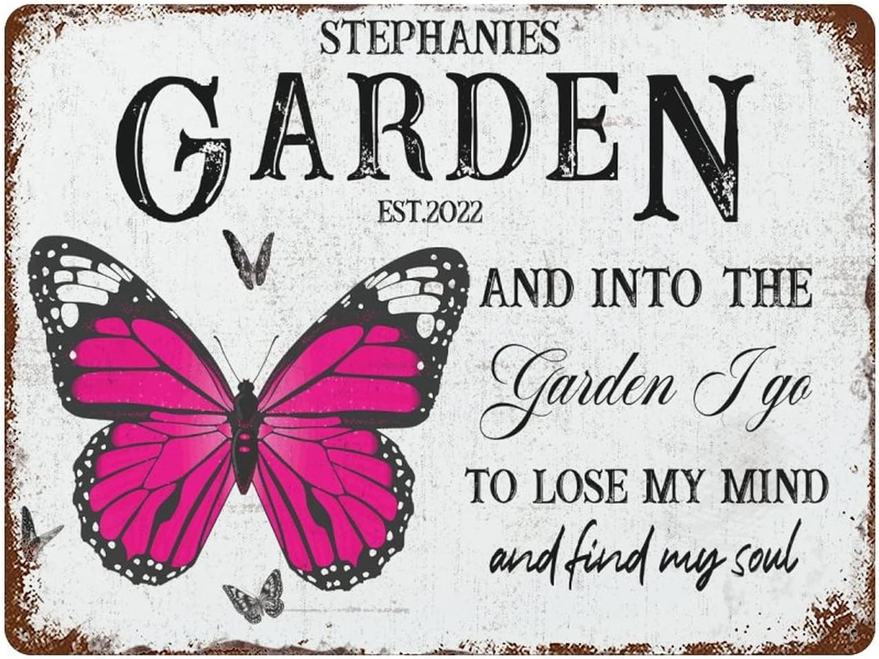 Amazon.com : Custom Signs Personalized Personalized Garden and Into The ...