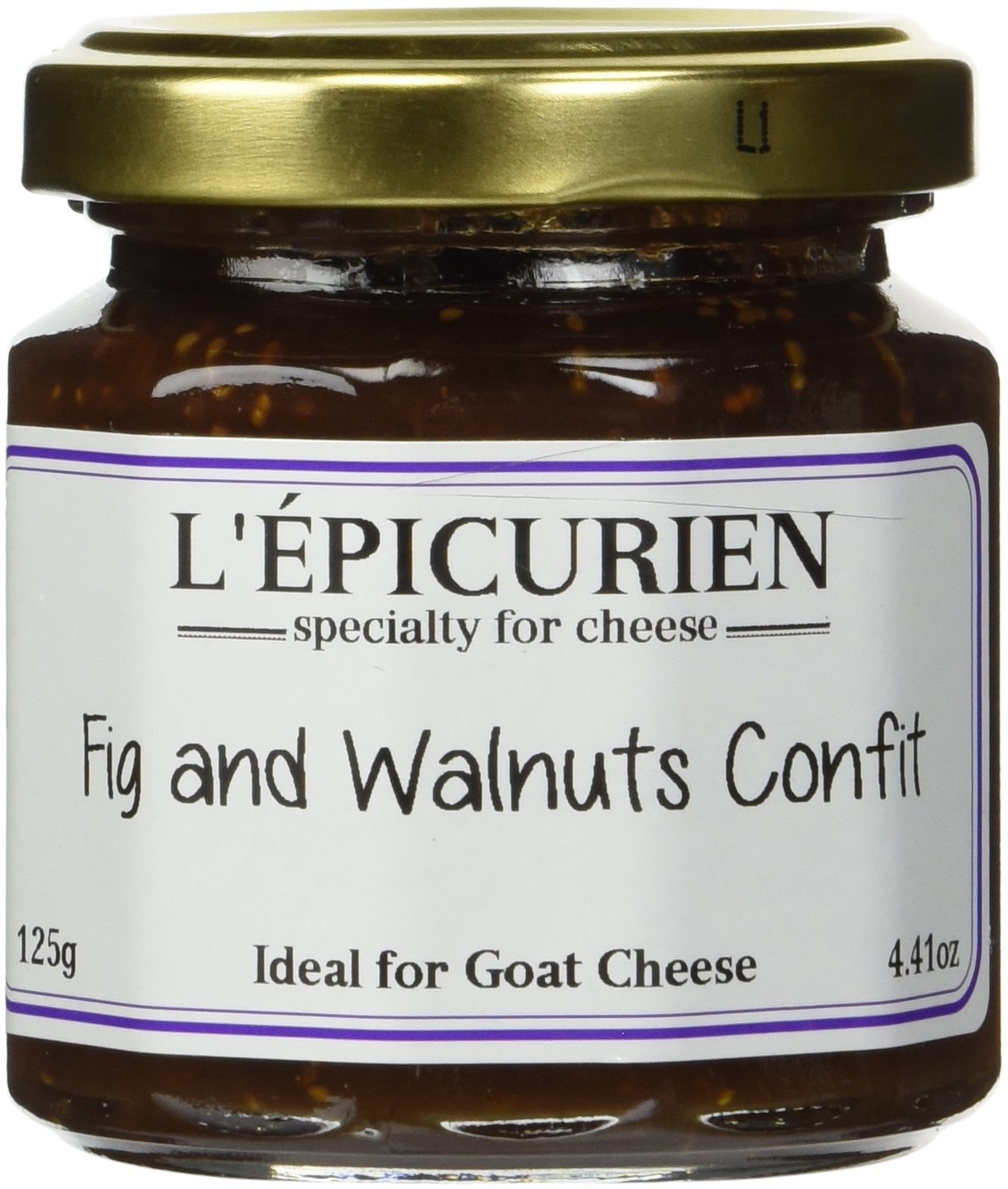 Amazon.com: L'Epicurien - Fig and Walnut Confit French Jam | Non-GMO ...
