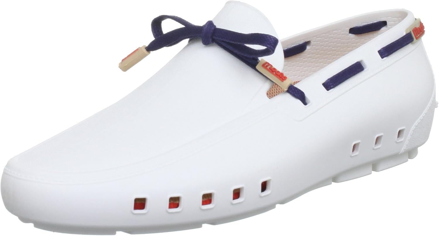 Mocks M1 Rubber, Moccasin Slippers Women White Size: 4: Amazon.co.uk ...