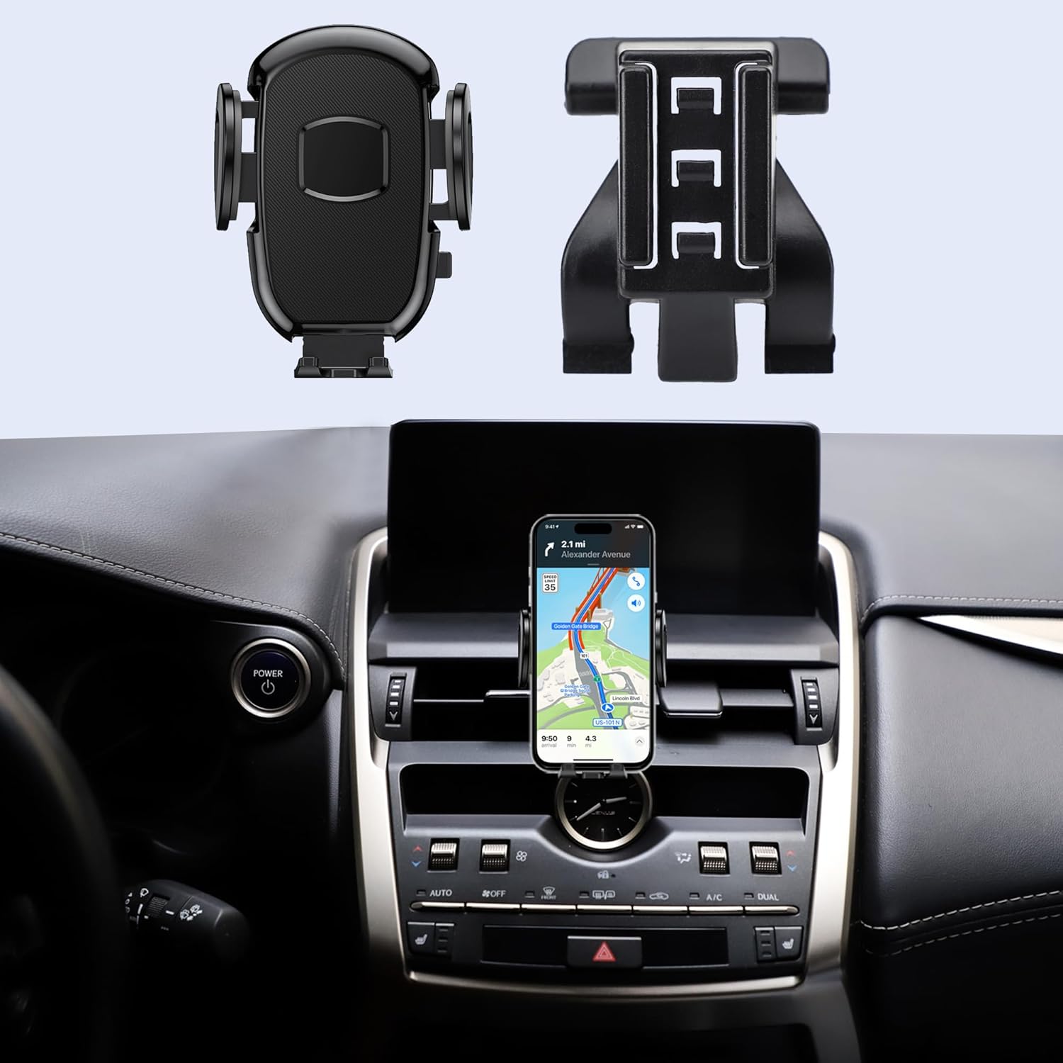 Amazon.com: DJXCAR Car Phone Holder Fits for Lexus NX 200t/NX 300/NX ...