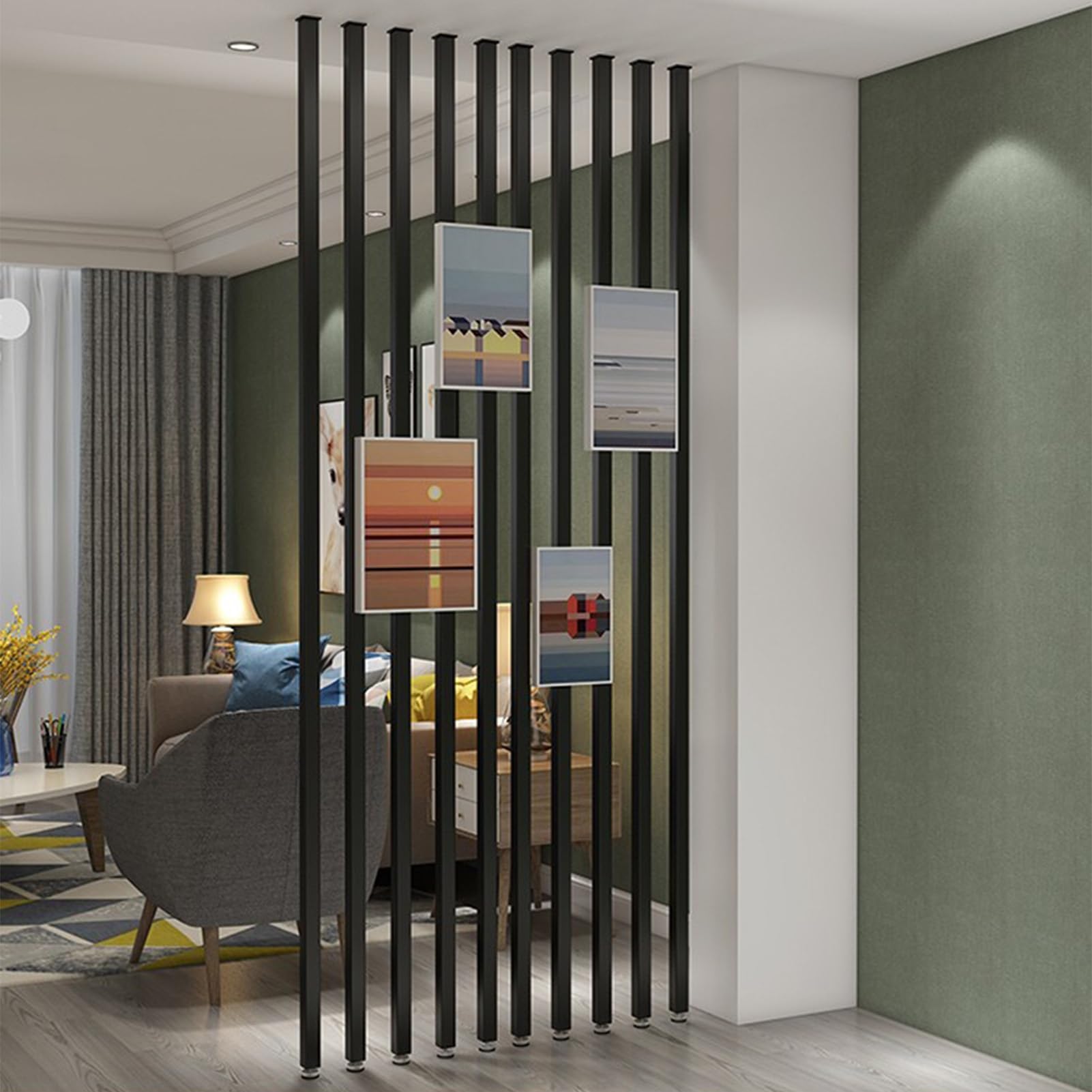 Amazon.com - Privacy Screens Metal Iron Round with Bases & Tops Screen ...