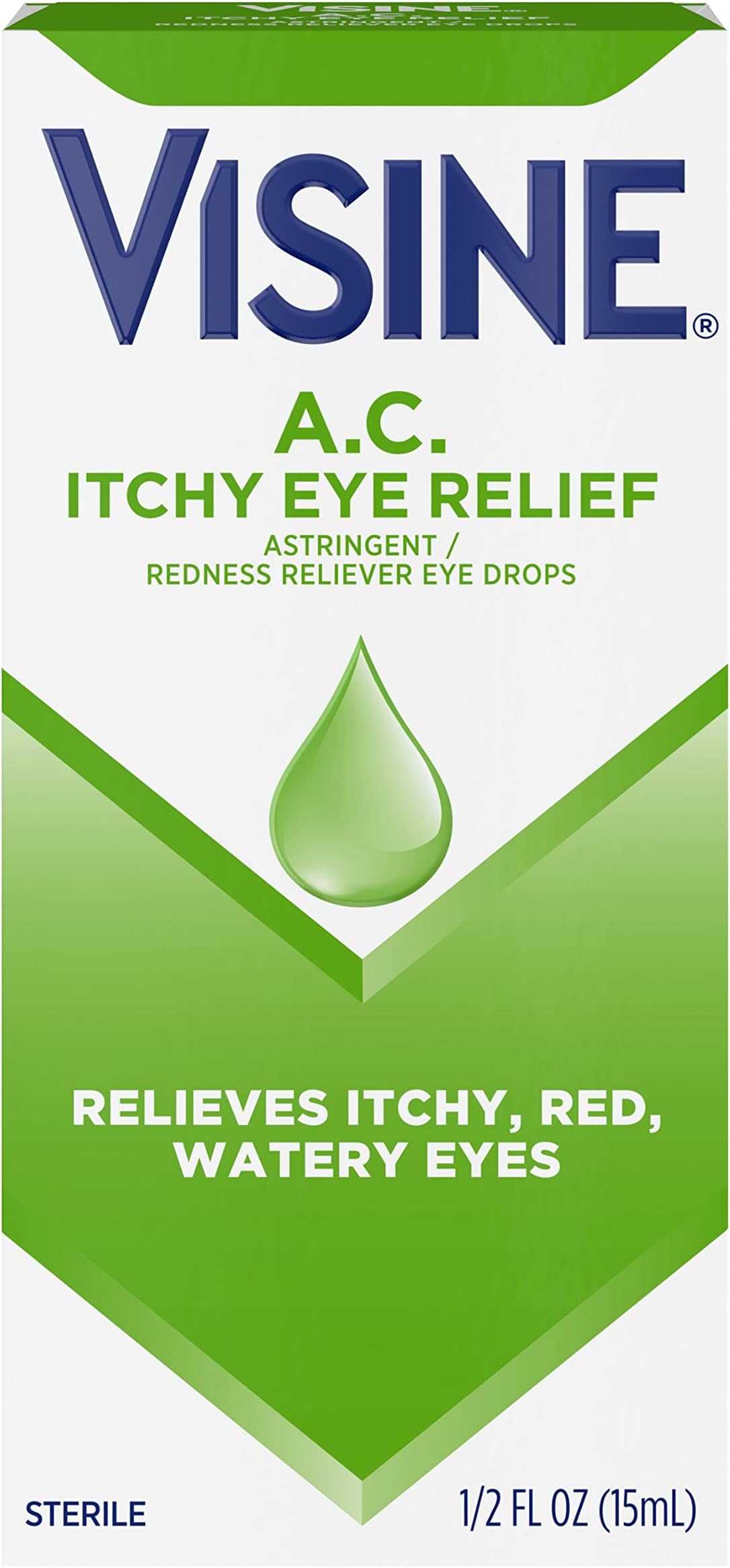 Amazon.com: Visine A.C. Itchy Eye Relief Eye Drops with Zinc Sulfate ...