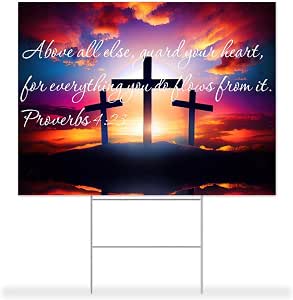 Amazon.com : Proverbs 4 Yard Signs 18x24in Outdoor Bible Verse ...