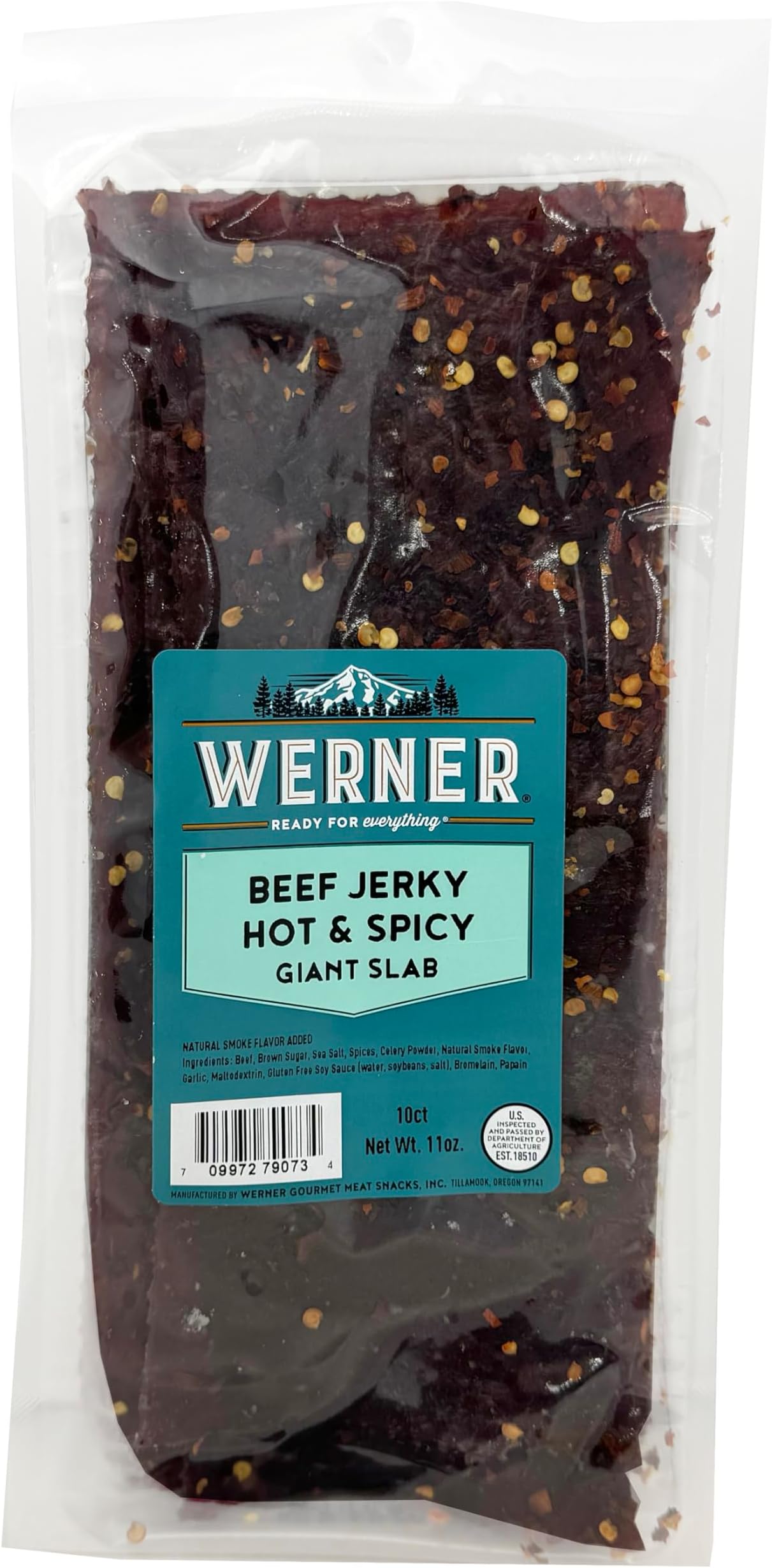 Amazon.com: Werner Ol’ Fashioned Beef Jerky Slab Pack of 15-1 Ounce ...