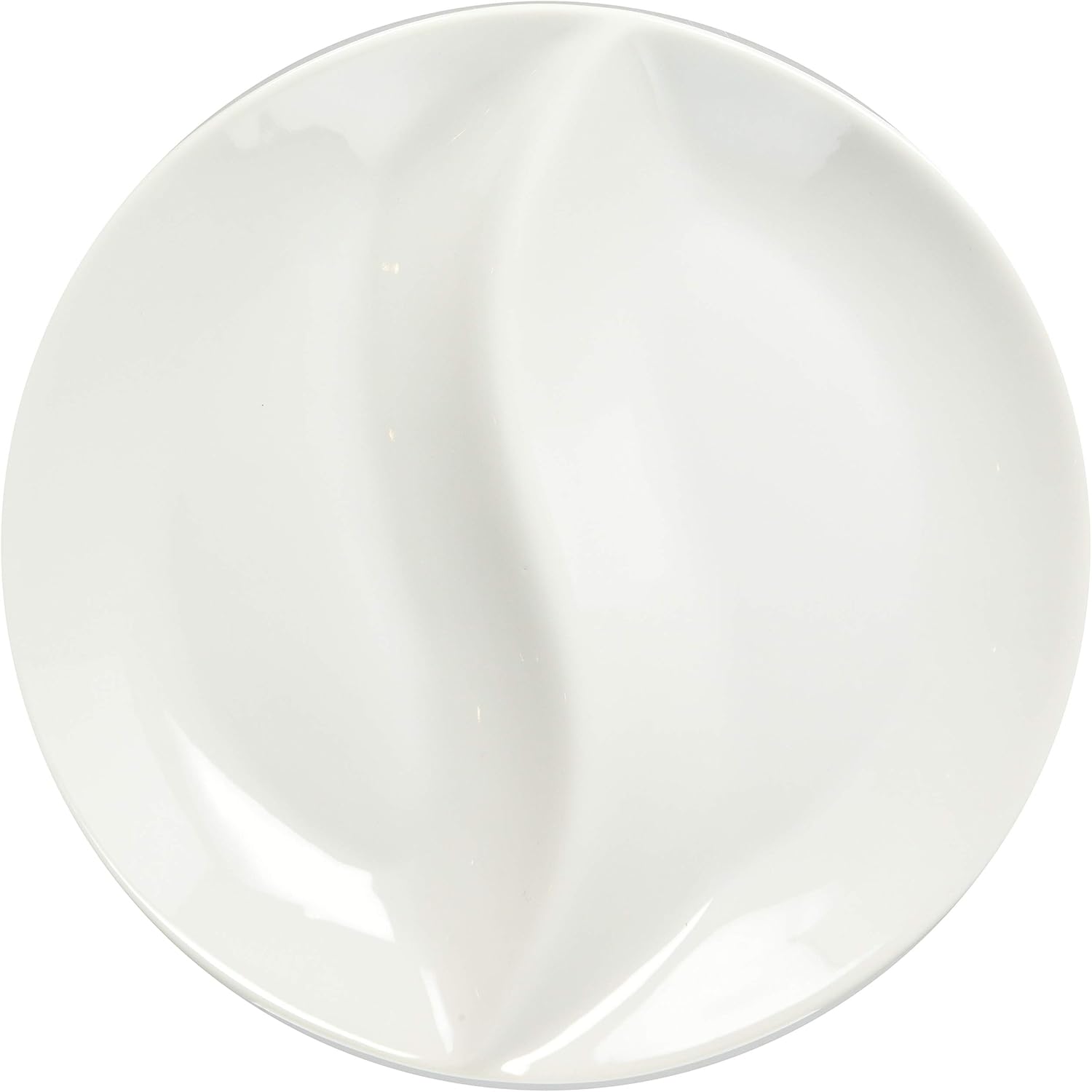 Amazon.com | Borderless 2-Compartment Lunch Plate (M) [9.3 x 9.1 x 1.2 ...