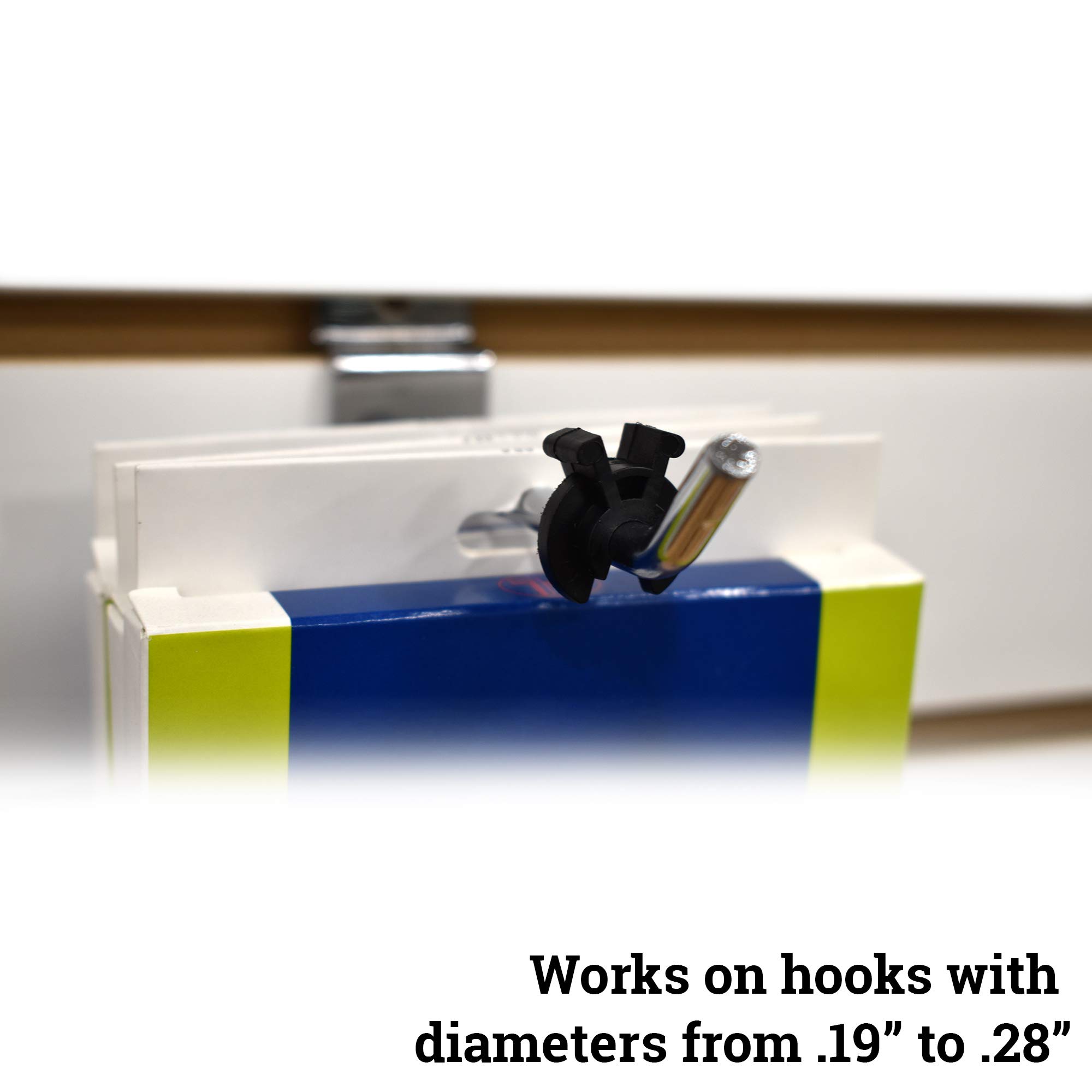 Snapklik.com : Black Peg Hook Stoppers, Squeeze & Pinch Inventory ...