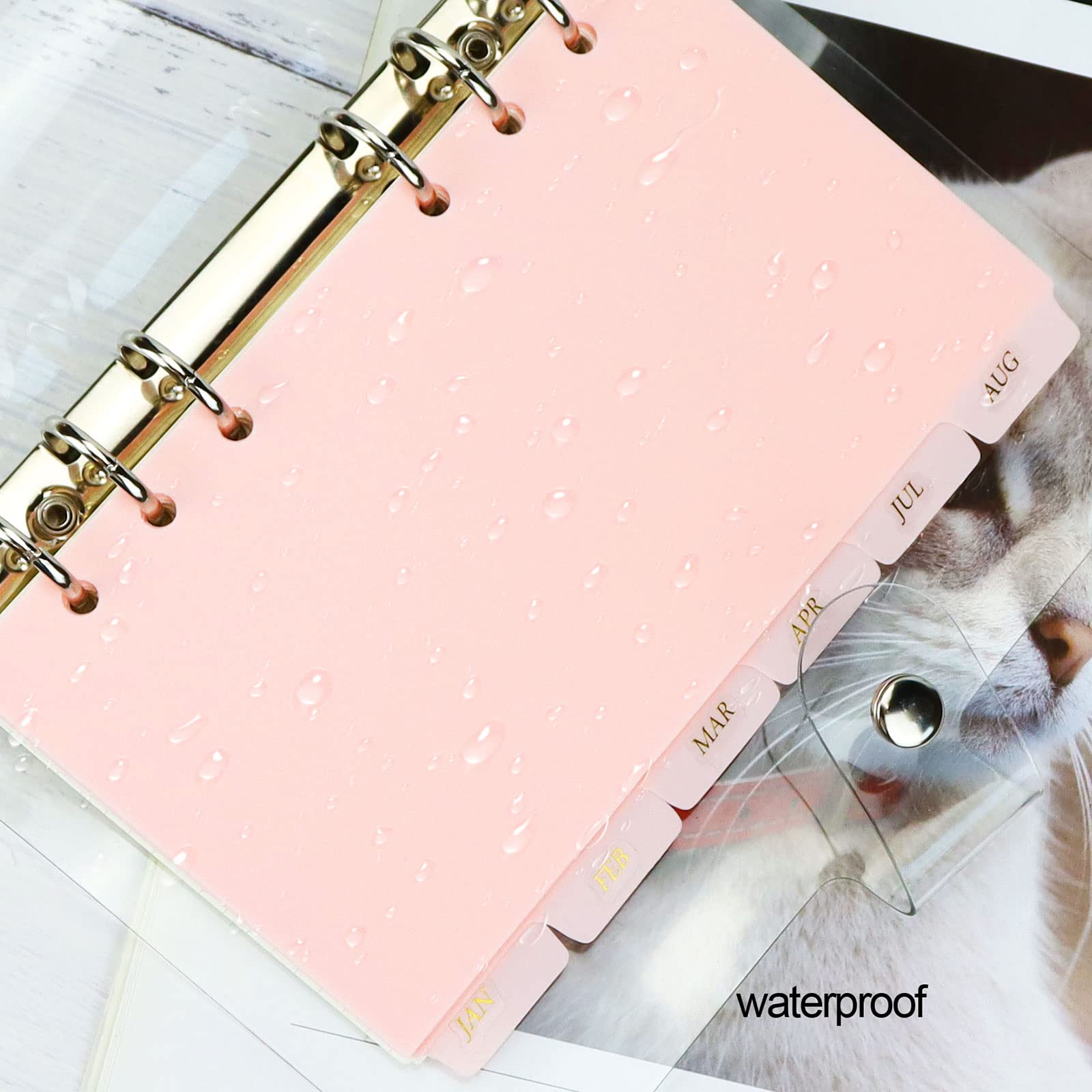 Snapklik.com : Personal A6 Dividers 6 Hole Transparent Binder Index ...