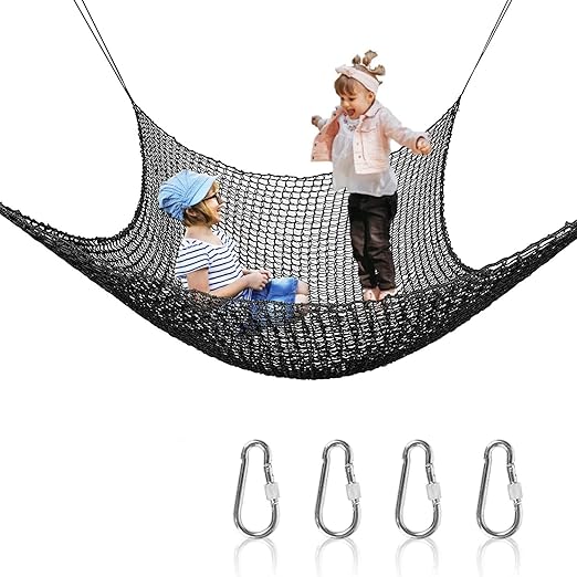 DUSUYO Kids Playground Net Play Safety Net Outdoor Backyard Treehouse ...