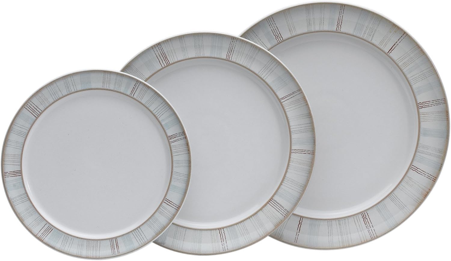 Amazon.com | Denby Mist Falls Wide Rimmed Dinner Plate: Dinner Plates