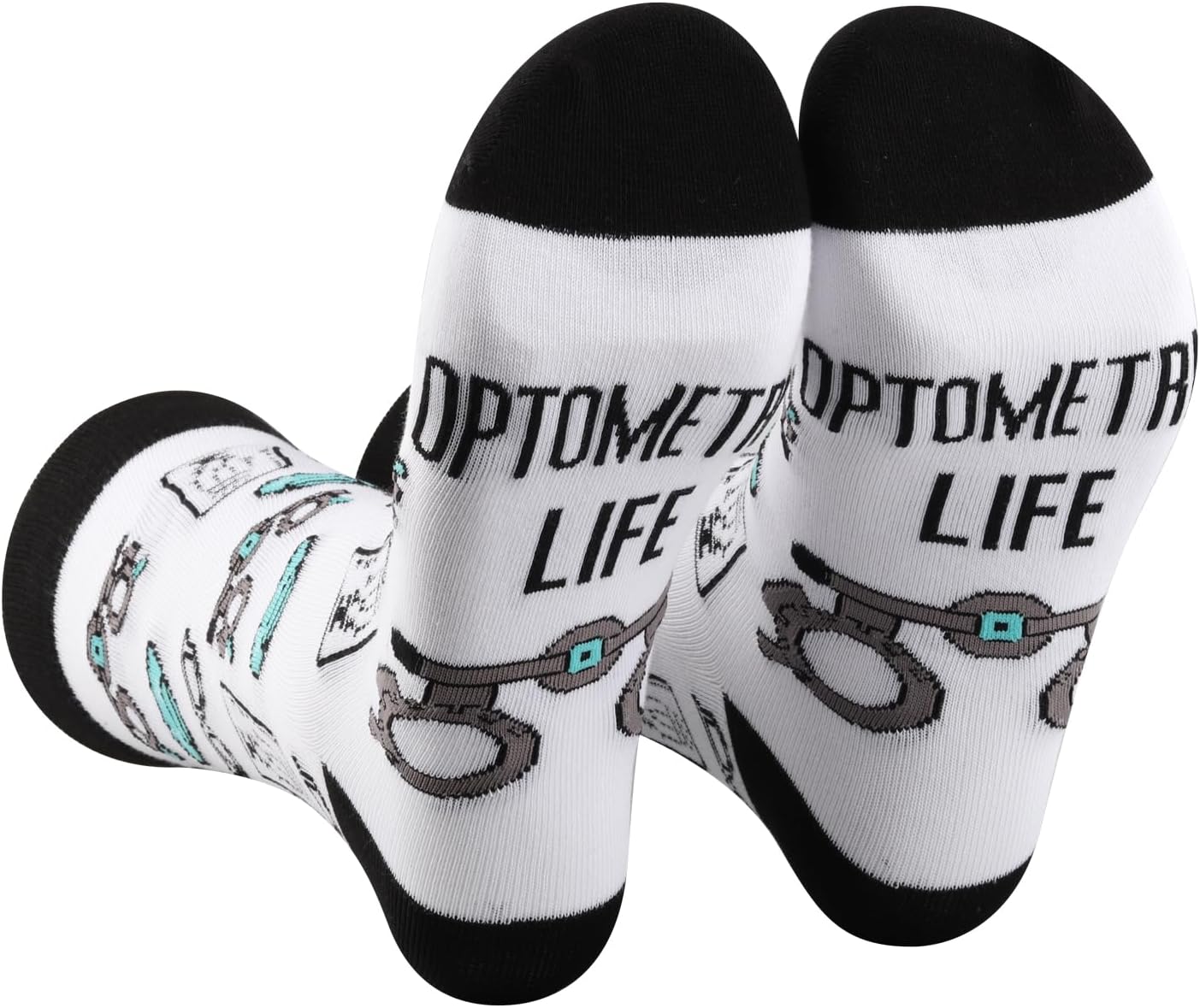 Amazon.com: PXTIDY 1 Pairs Optometrist Eye Socks Funny Optometry Gift ...