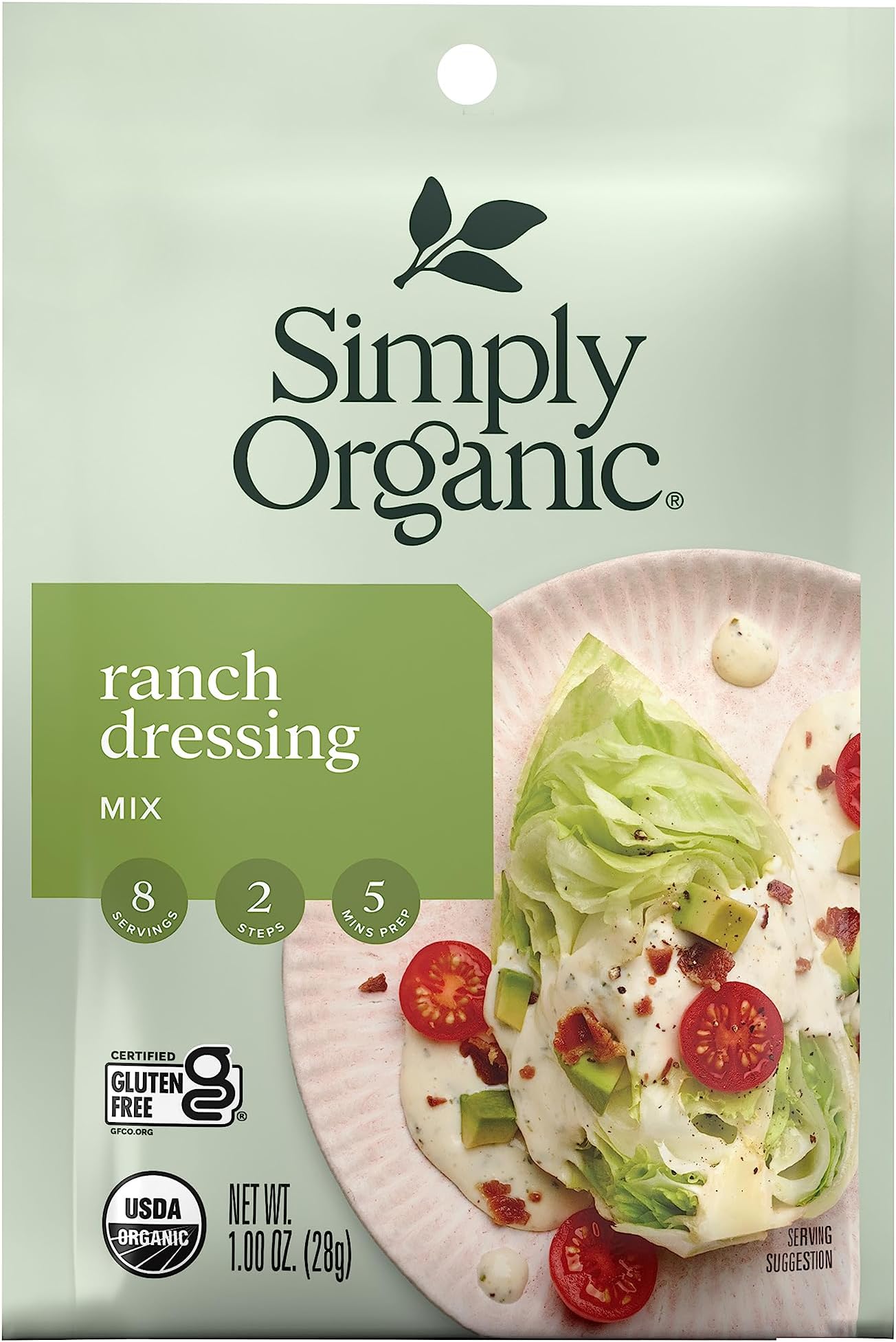 Amazon.com : Simply Organic, Dressing Mix, Ranch, 1 oz : Grocery ...