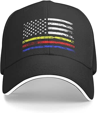 Police Dispatch Fire Security Corrections Military USA Flag Baseball ...